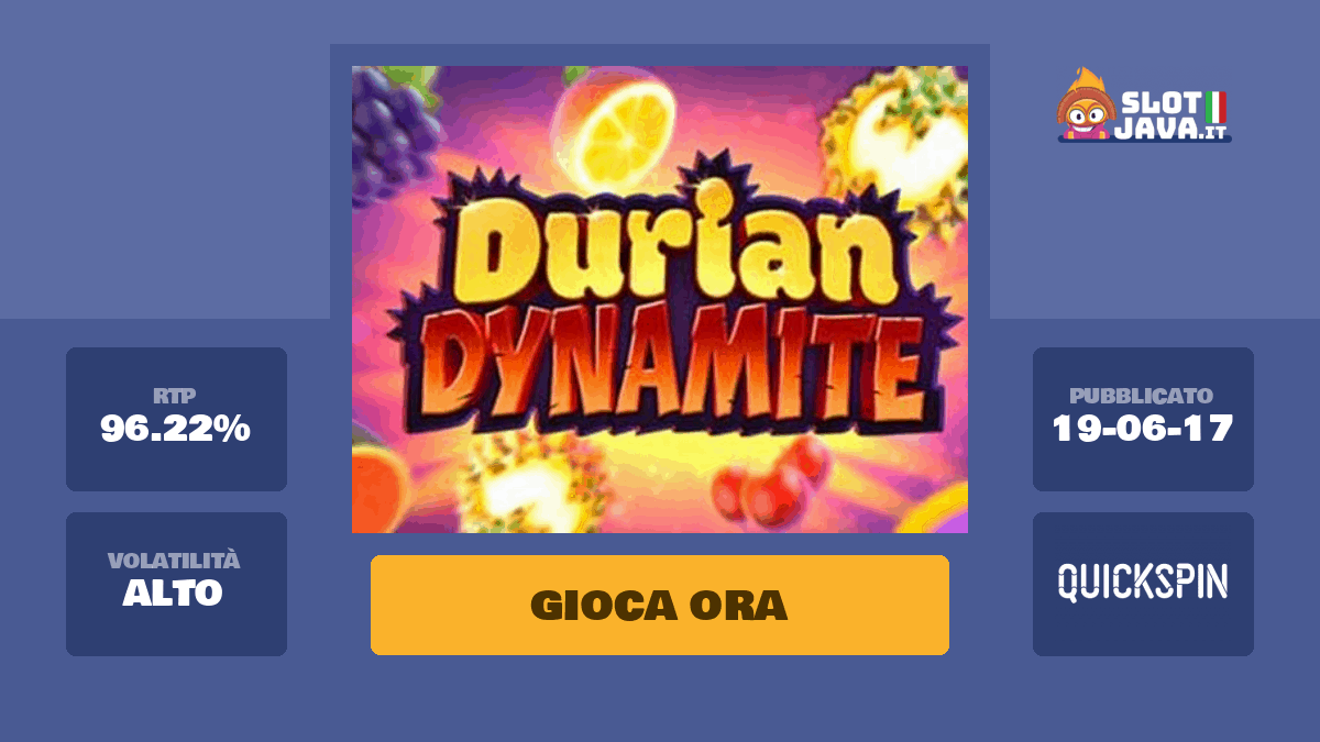 Durian Dynamite Slot Machine Online – Gioca Gratis