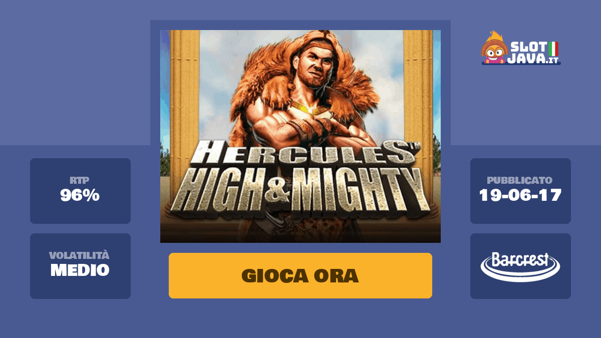 Hercules High & Mighty Slot Machine Online – Gioca Gratis