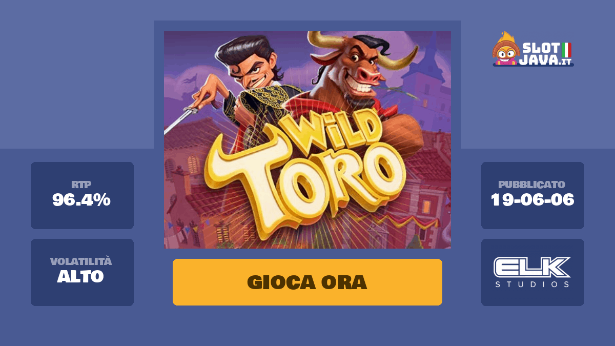 Wild Toro Slot Machine Online – Gioca Gratis