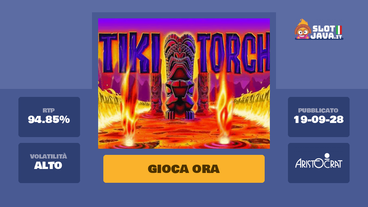 Tiki Torch Slot Machine Online - Gioca Gratis