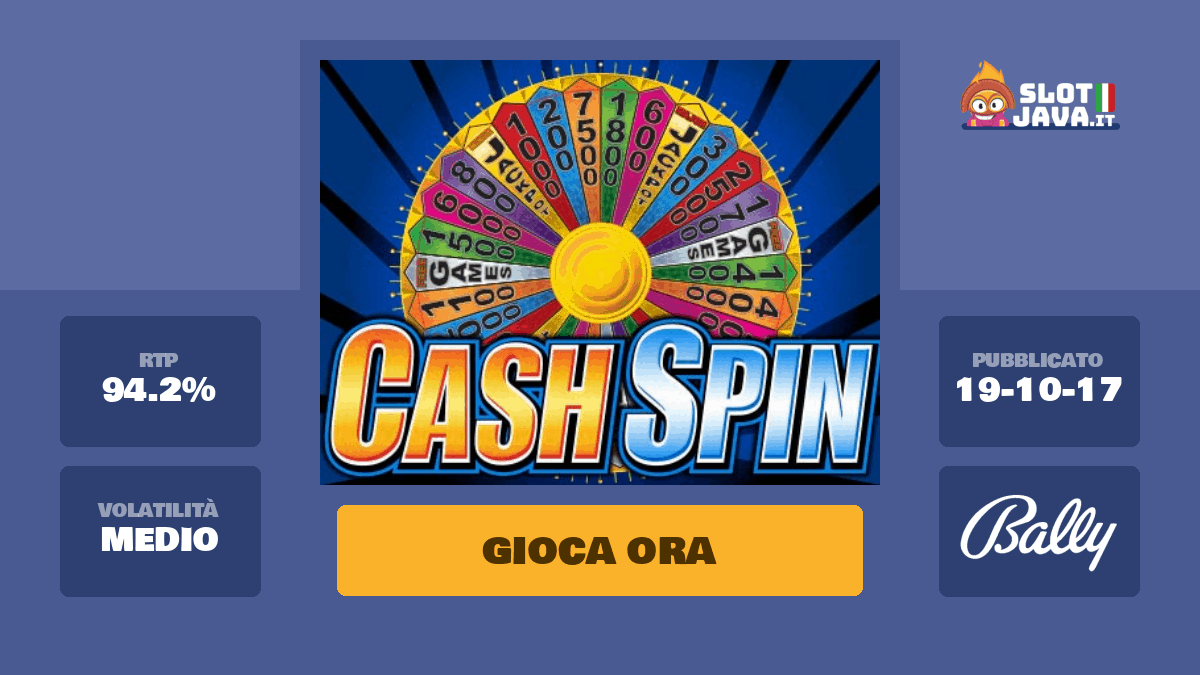 Cash Spin Slot Machine Online – Gioca Gratis