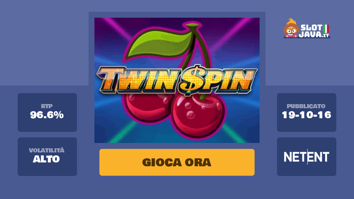 Twin Spin Slot Machine Online - Gioca Gratis