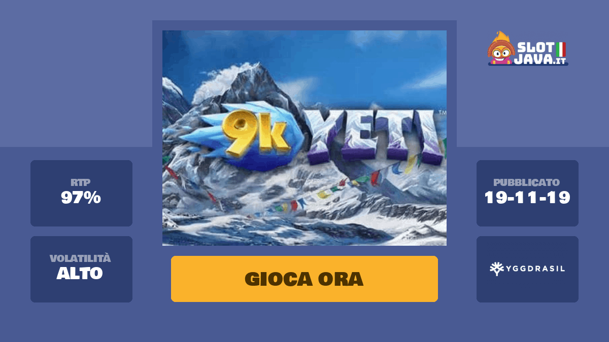 9K Yeti Slot Machine Online - Gioca Gratis