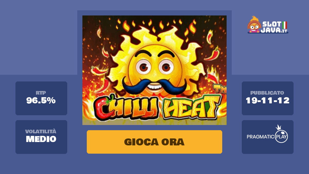 Chilli Heat Slot Machine Online - Gioca Gratis