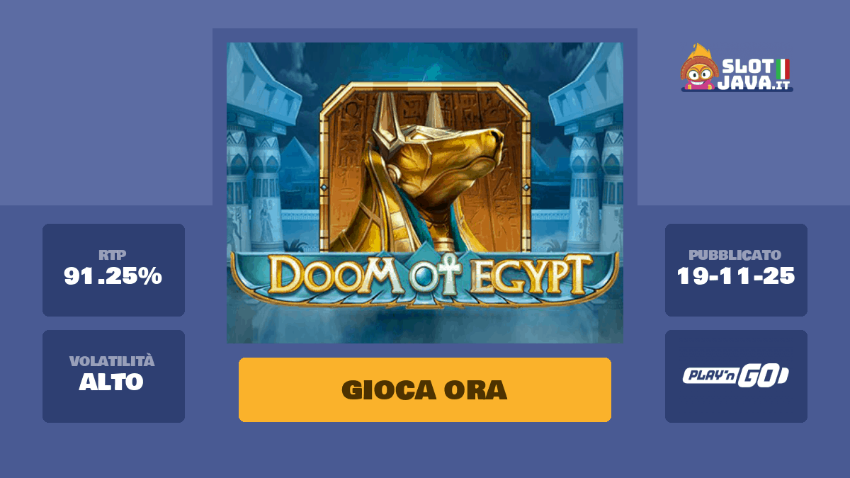 Doom of Egypt Slot Machine Online - Gioca Gratis