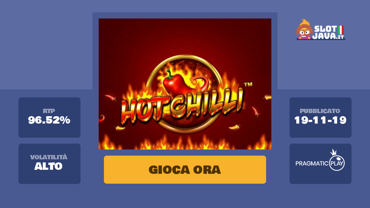 Hot Chilli Slot Machine Online - Gioca Gratis