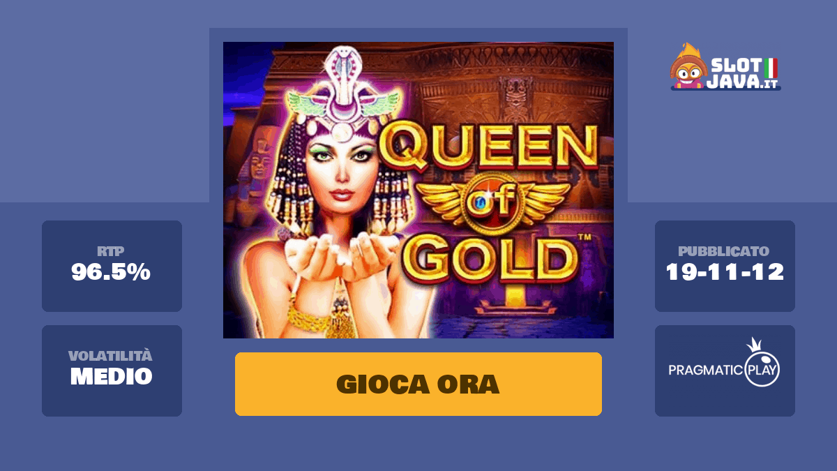 Queen of gold Slot Machine Online - Gioca Gratis