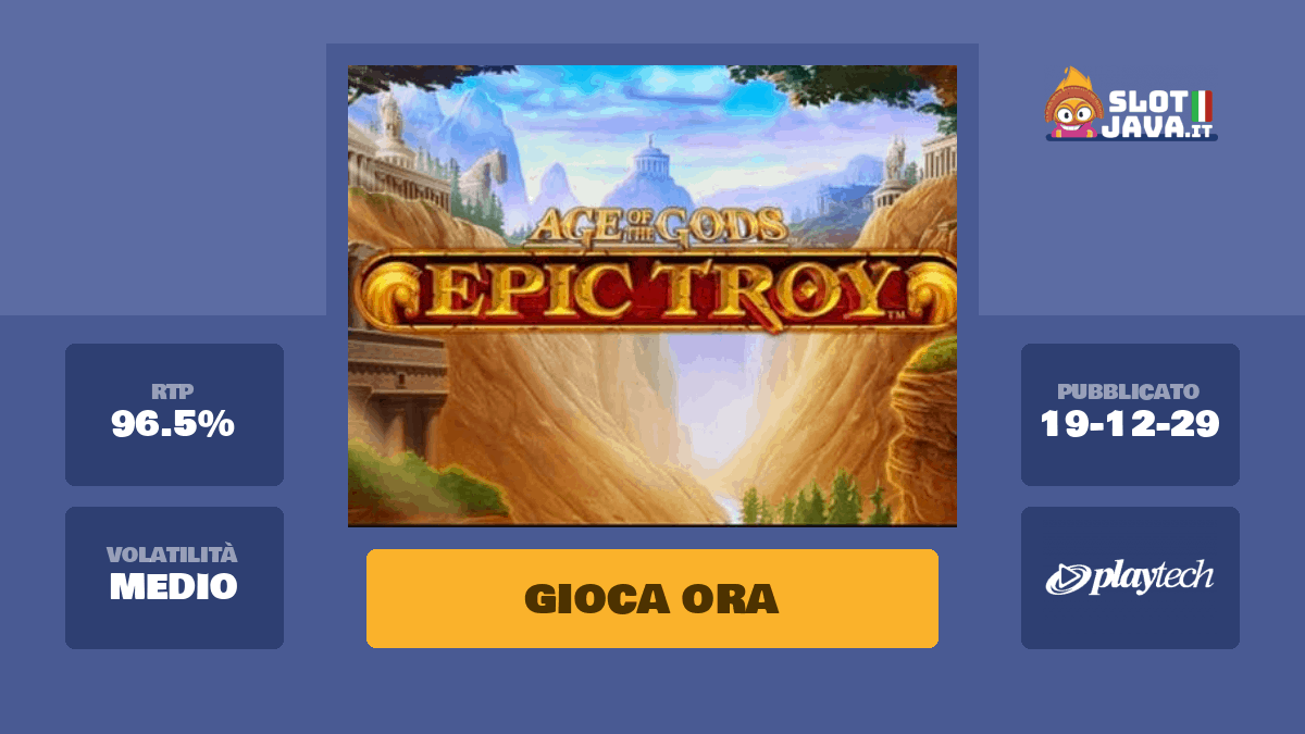 Age of the Gods Epic Troy Slot Machine Online - Gioca Gratis