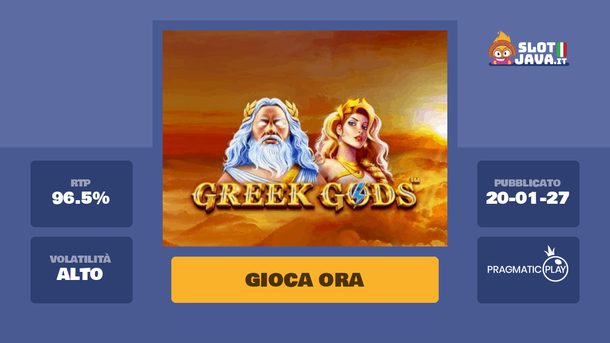 Greek Gods Slot Machine Online - Gioca Gratis