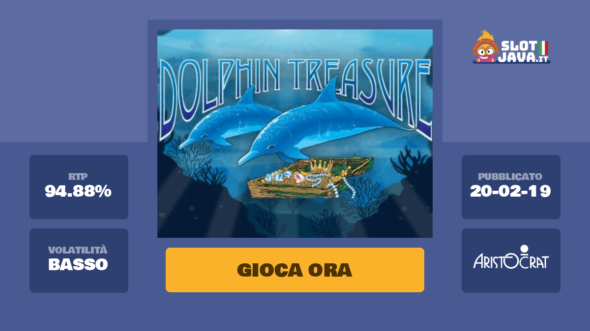 Dolphin Treasure Slot Machine Online – Gioca Gratis