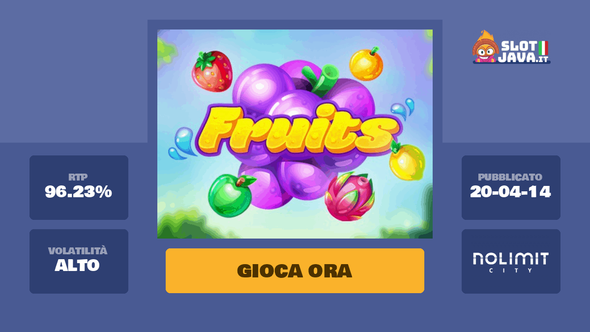 Fruits Slot Machine Online – Gioca Gratis