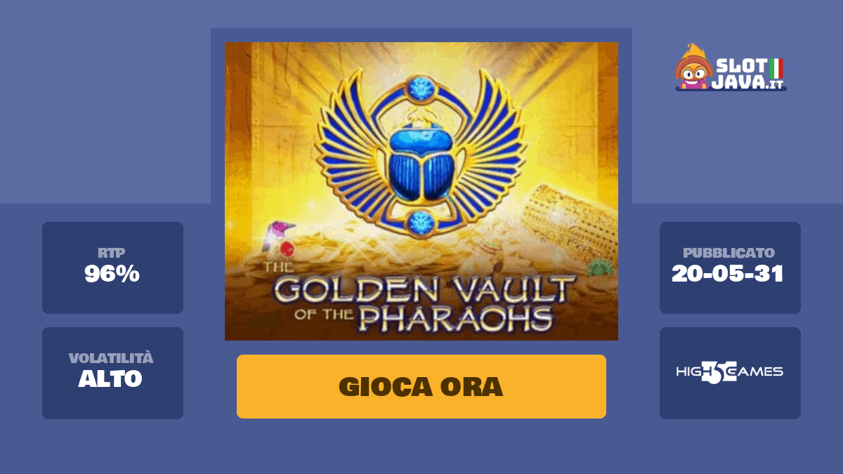 The Golden Vault of the Pharaohs Slot Machine Online – Gioca Gratis