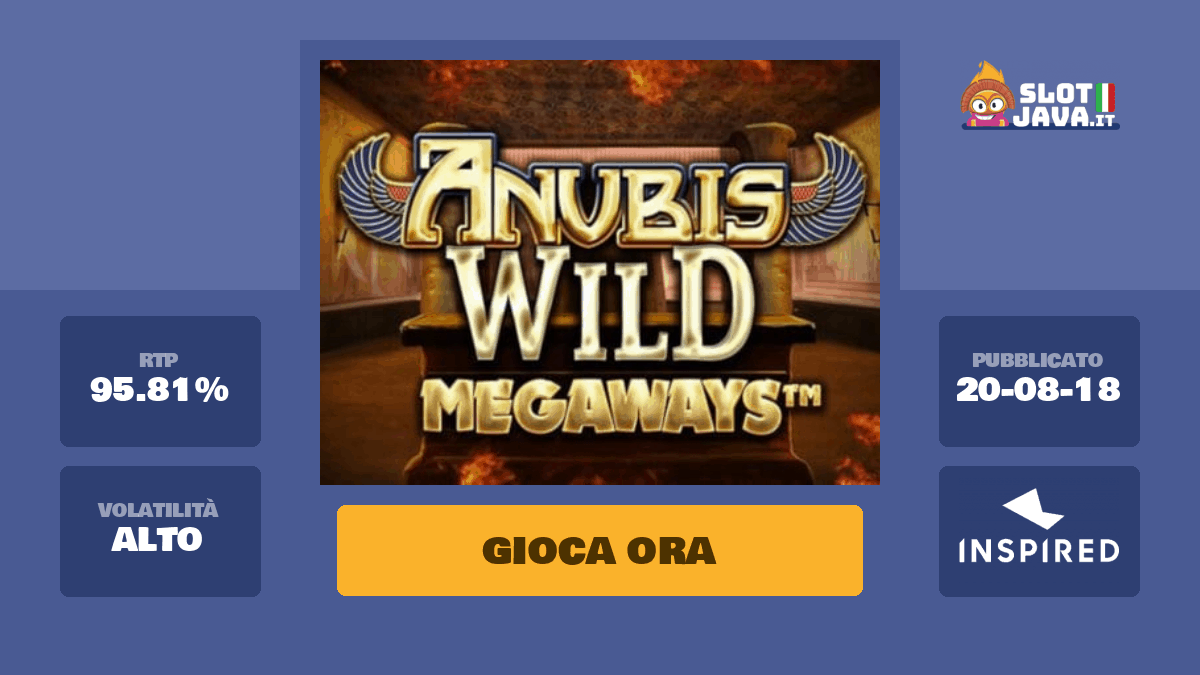 Anubis Wild Megaways Slot Machine Online – Gioca Gratis