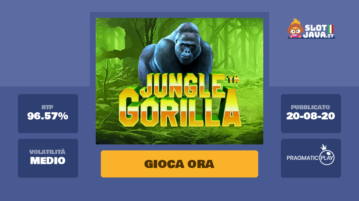 Jungle Gorilla Slot Machine Online – Gioca Gratis