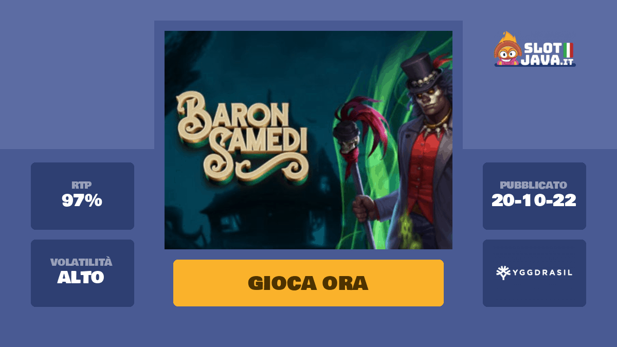 Baron Samedi Slot Machine Online – Gioca Gratis