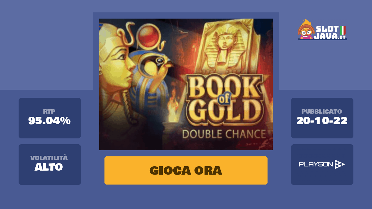 Book of Gold Double Chance Slot Machine Online – Gioca Gratis