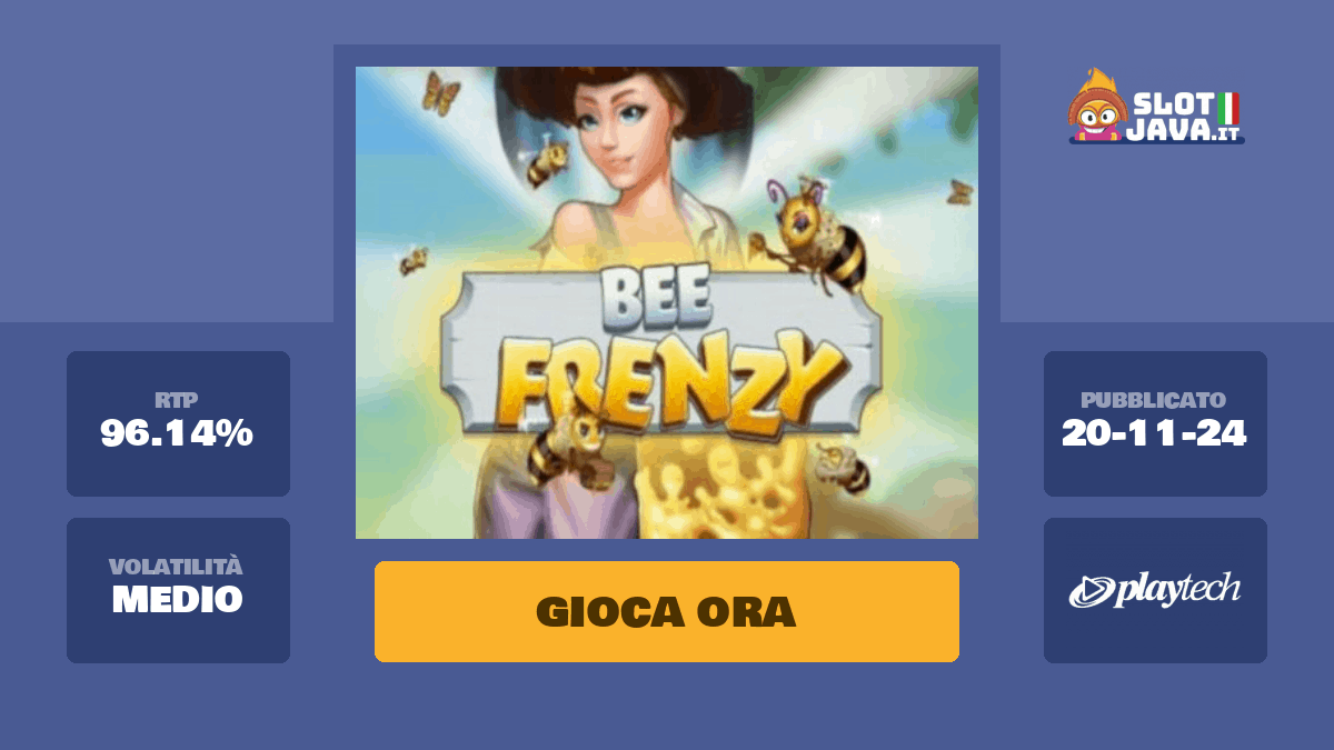 Bee frenzy Slot Machine Online – Gioca Gratis