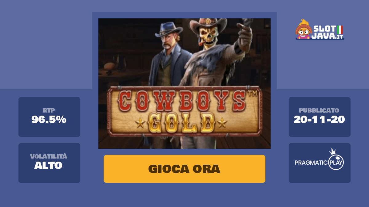 Cowboys Gold Slot Machine Online – Gioca Gratis