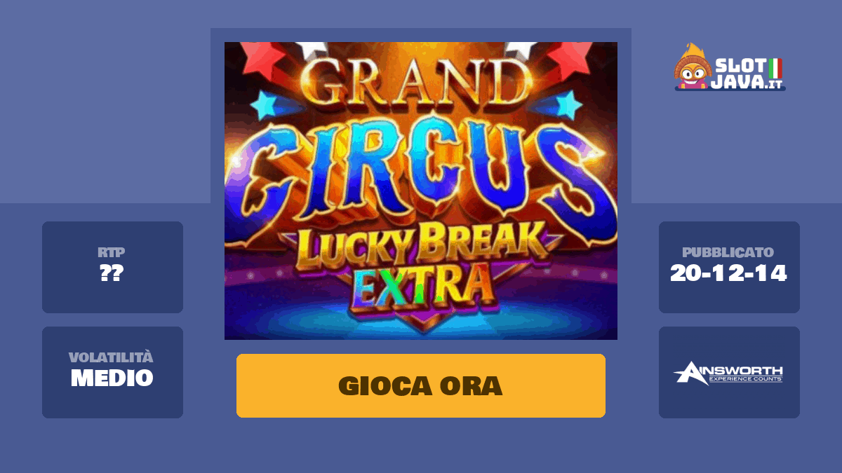 Grand Circus Slot Machine Online – Gioca Gratis