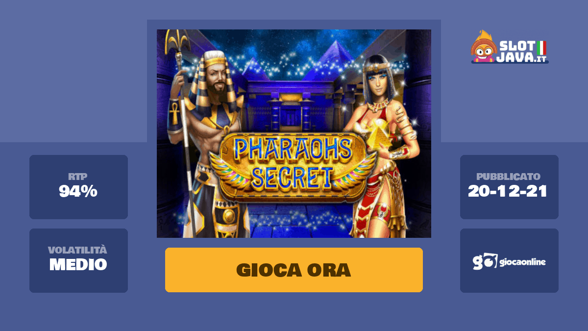 Pharaohs Secret Slot Machine Online – Gioca Gratis
