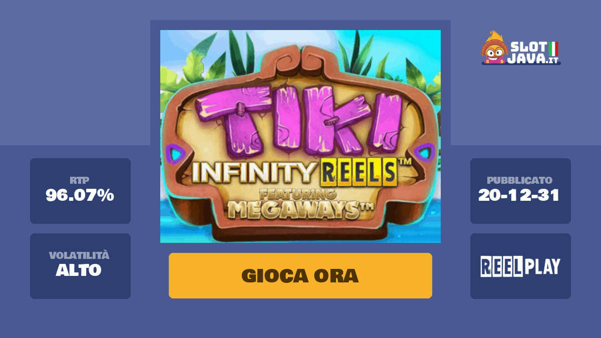 Tiki Infinity Reels Megaways Slot Machine Online – Gioca Gratis