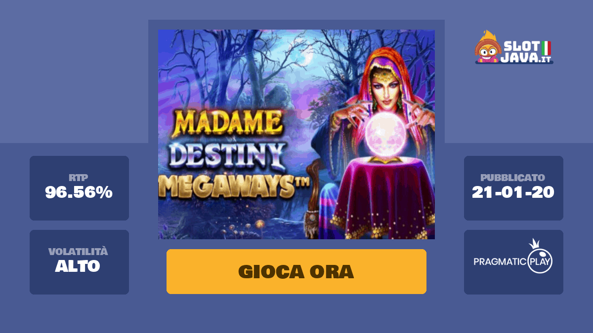 Madame Destiny Megaways Slot Machine Online – Gioca Gratis