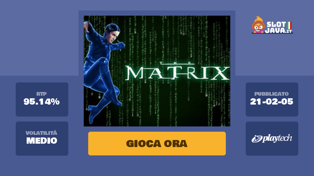 The Matrix Slot Machine Online – Gioca Gratis