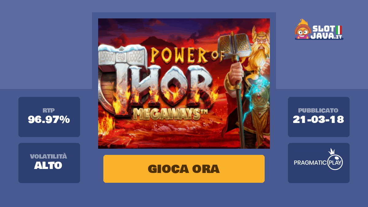 Power of Thor Megaways Slot Machine Online – Gioca Gratis
