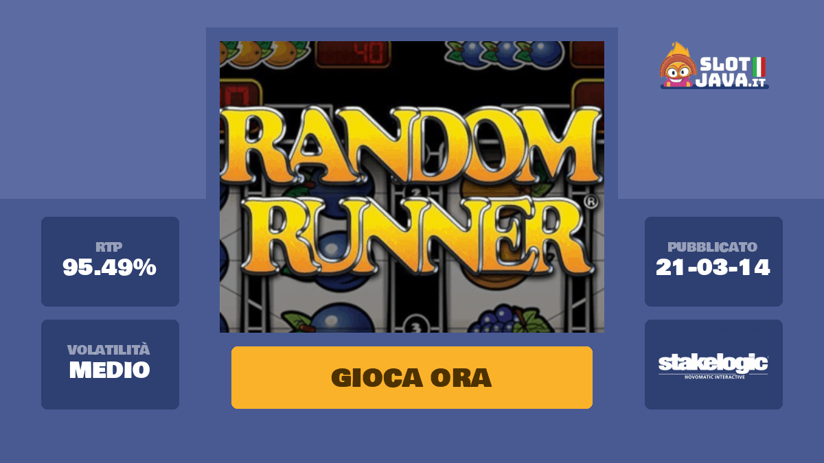 Random Runner Slot Machine Online – Gioca Gratis