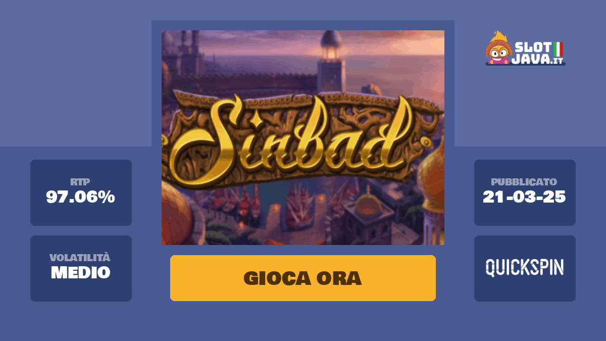 Sinbad Slot Machine Online – Gioca Gratis