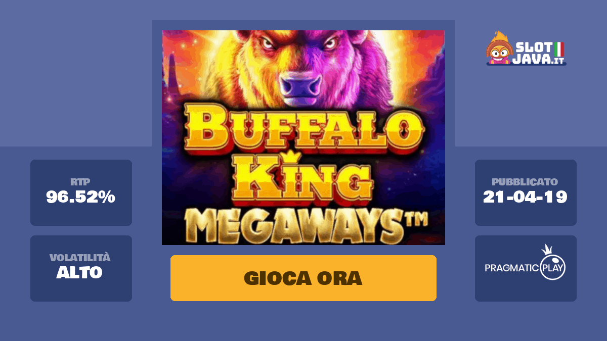 Buffalo King Megaways Slot Machine Online – Gioca Gratis