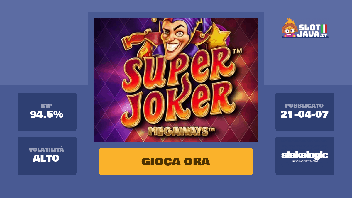 Super Joker Megaways Slot Machine Online – Gioca Gratis