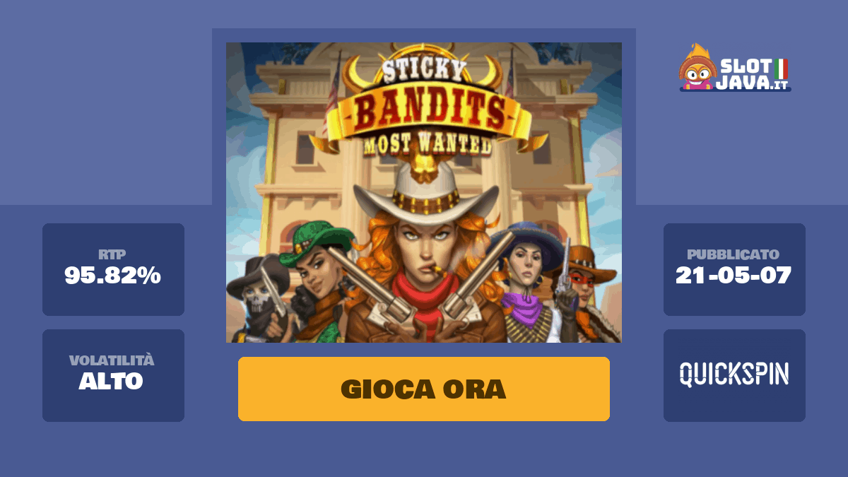 Sticky Bandits 3 Most Wanted Slot Machine Online – Gioca Gratis