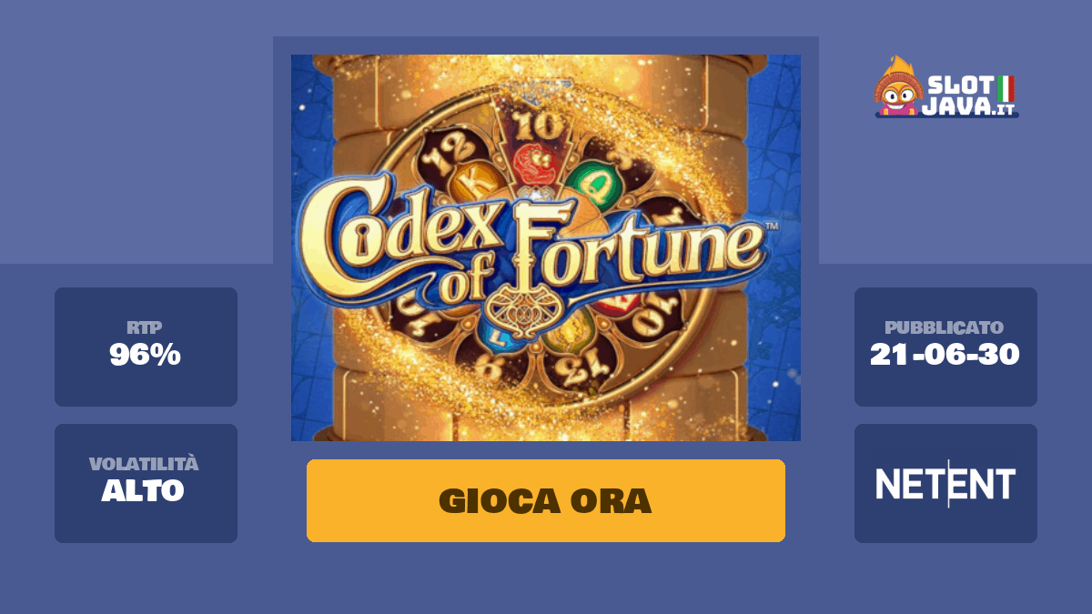 Codex of Fortune Slot Machine Online – Gioca Gratis