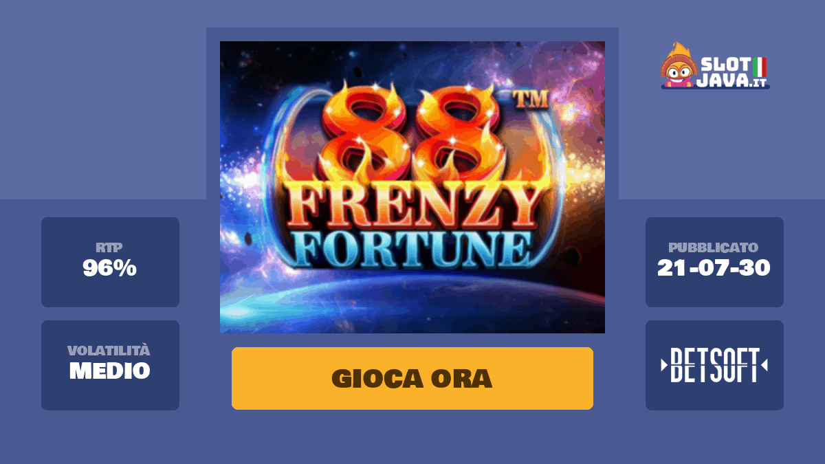 88 Frenzy Fortune Slot Machine Online – Gioca Gratis