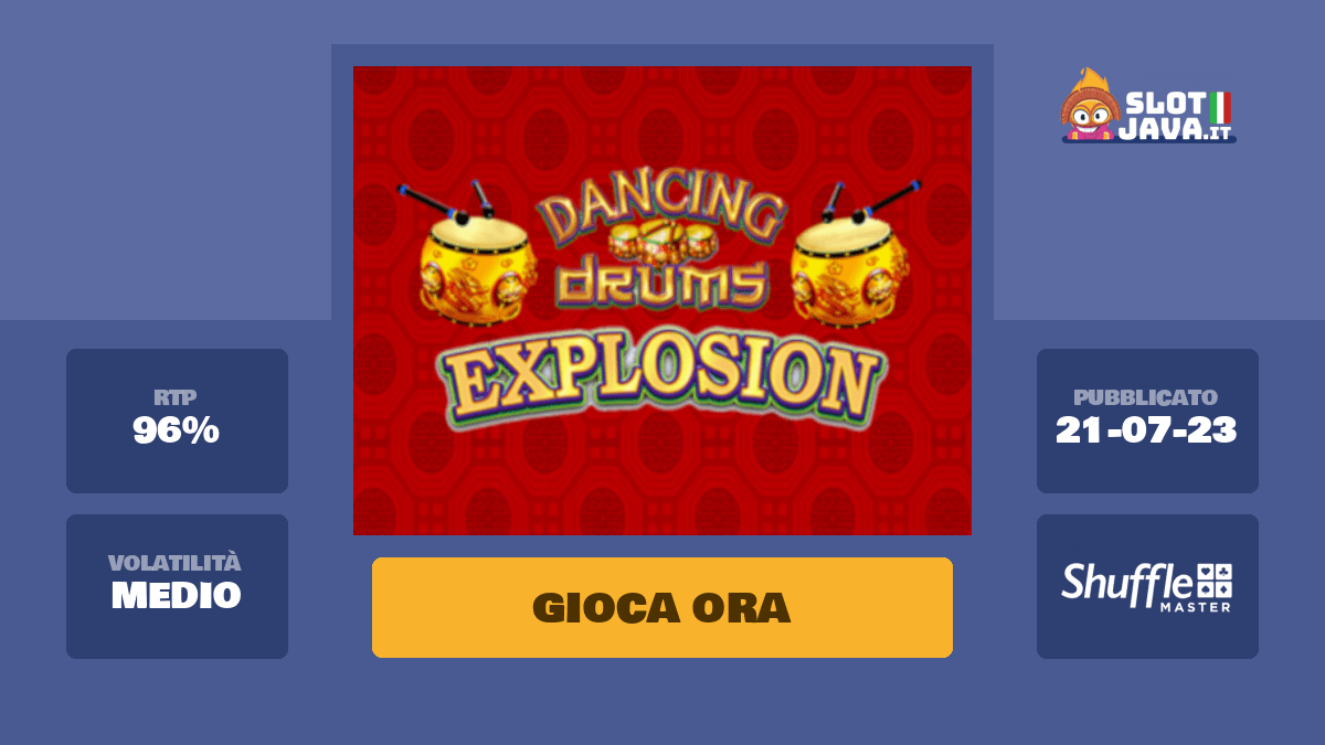 Dancing Drums Explosion Slot Machine Online – Gioca Gratis