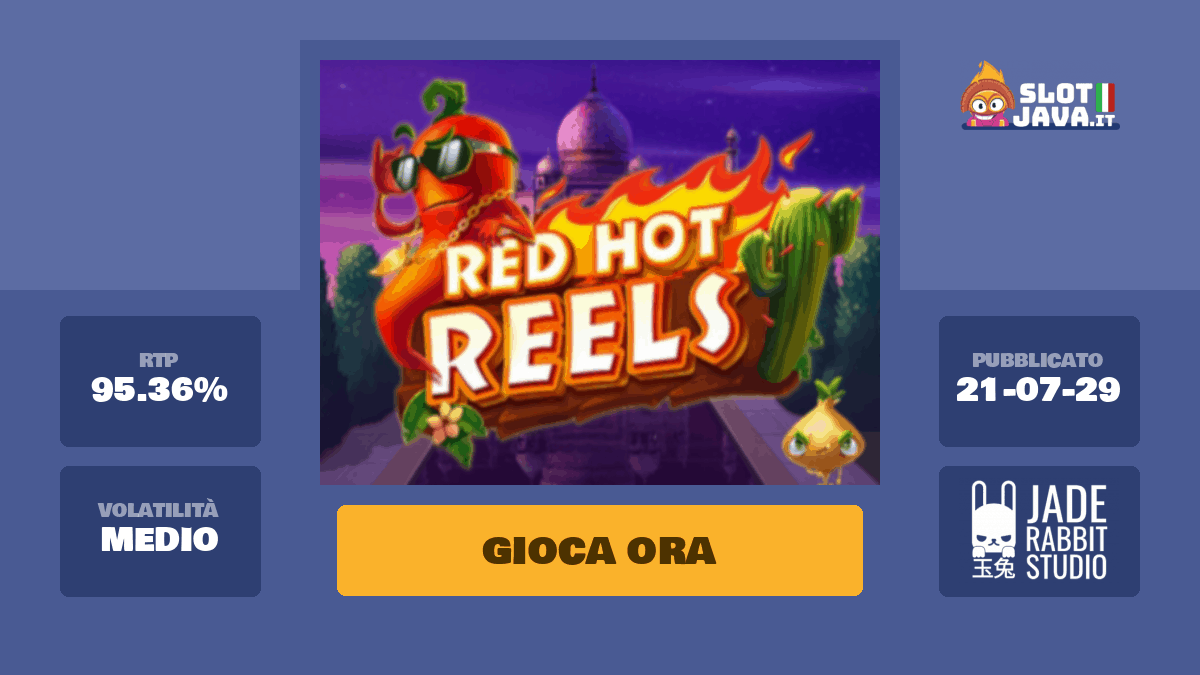 Red Hot Reels Slot Machine Online – Gioca Gratis