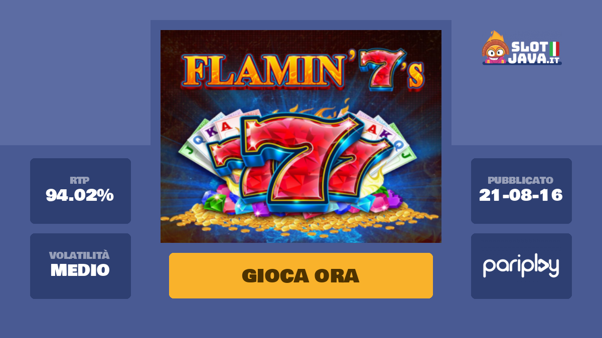 Flamin' 7s Slot Machine Online – Gioca Gratis