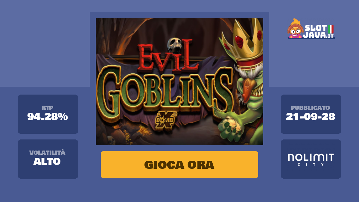 Evil Goblins xBomb Slot Machine Online – Gioca Gratis