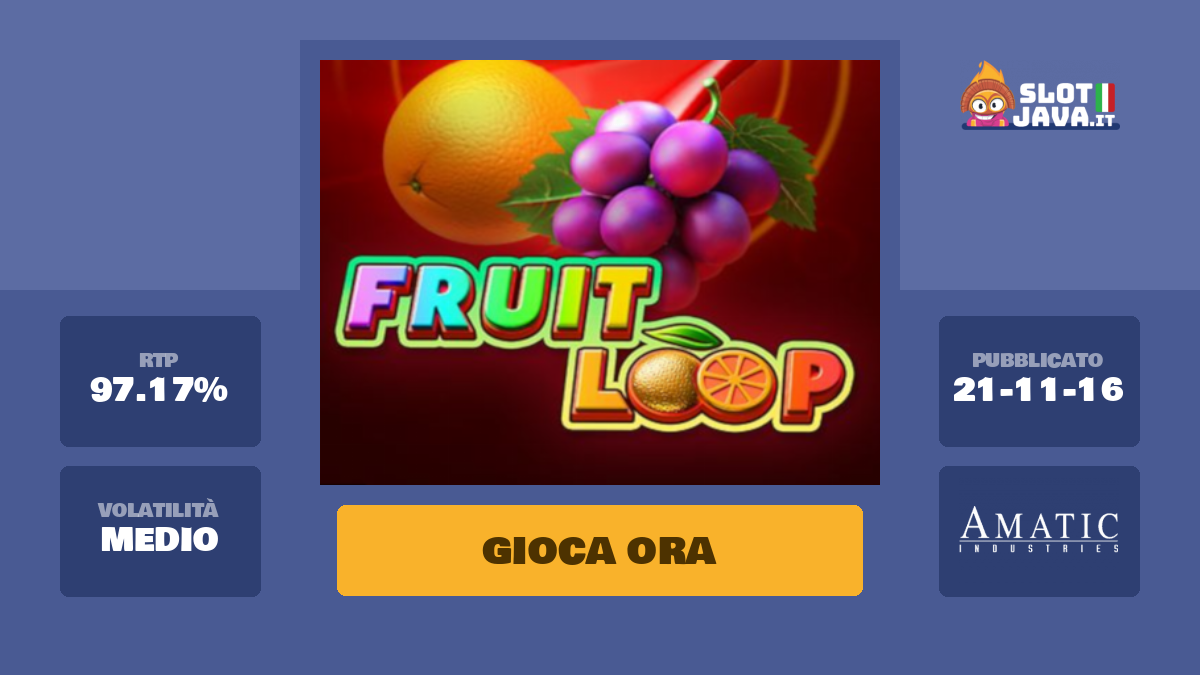 Fruit Loop Slot Machine Online – Gioca Gratis