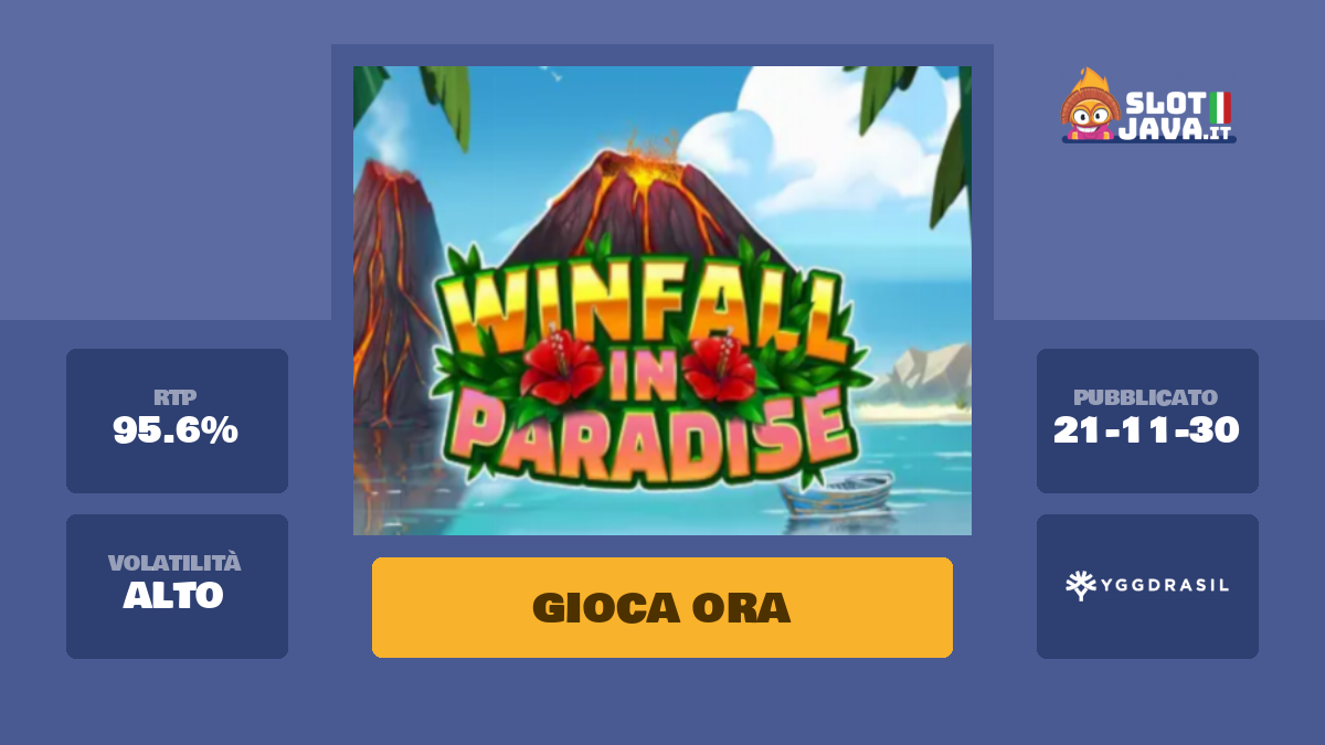 Winfall in Paradise Slot Machine Online – Gioca Gratis