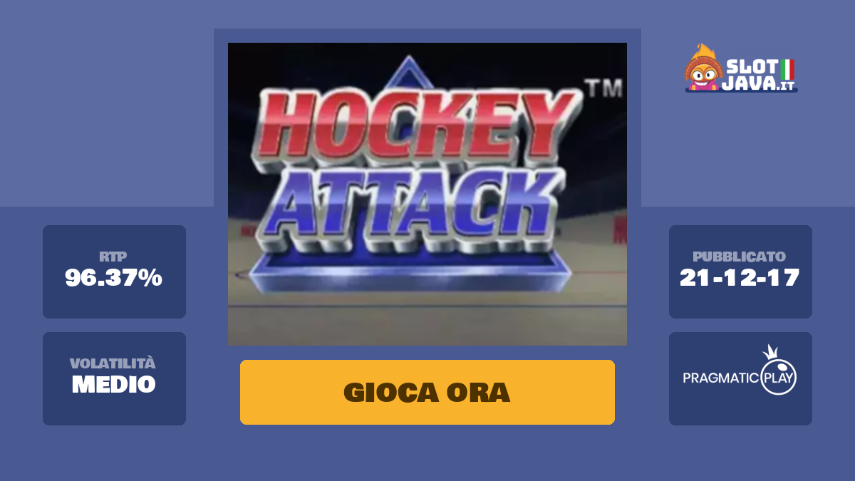 Hockey Attack Slot Machine Online – Gioca Gratis