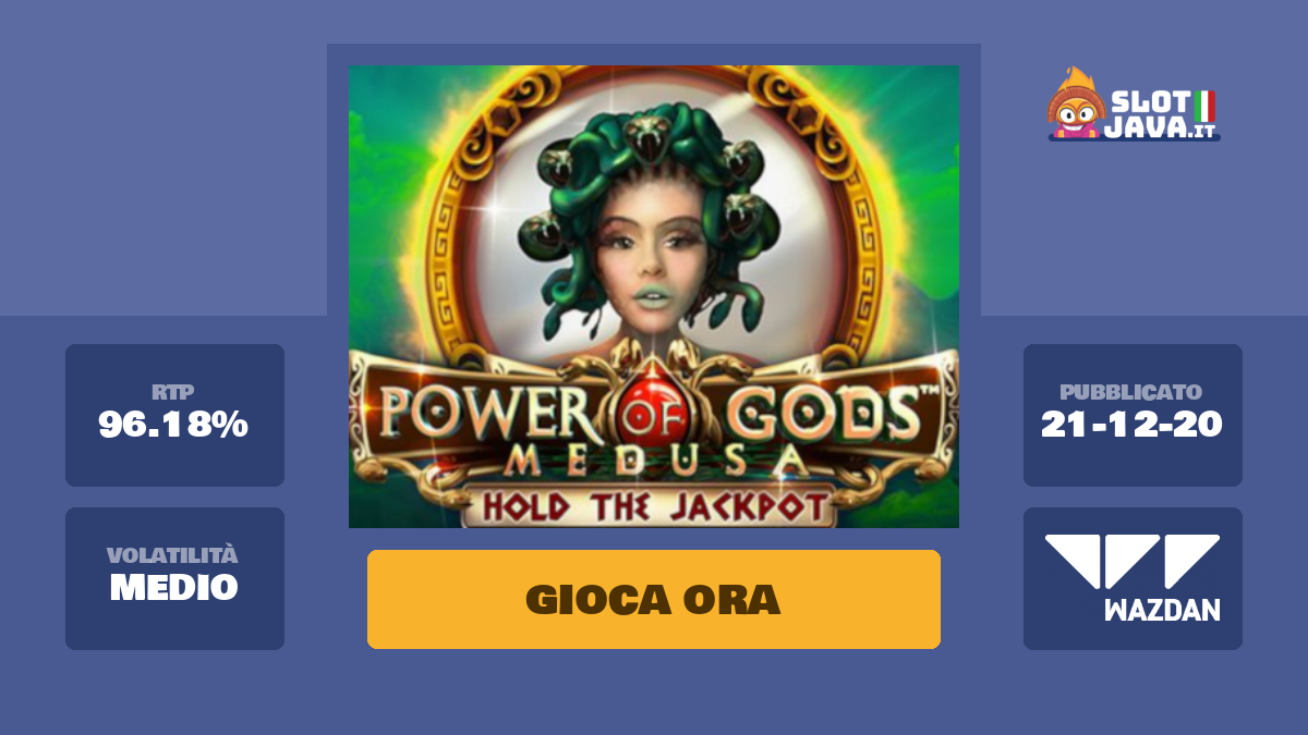 Power of Gods Medusa Slot Machine Online – Gioca Gratis