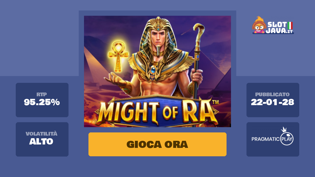Might of Ra Slot Machine Online – Gioca Gratis