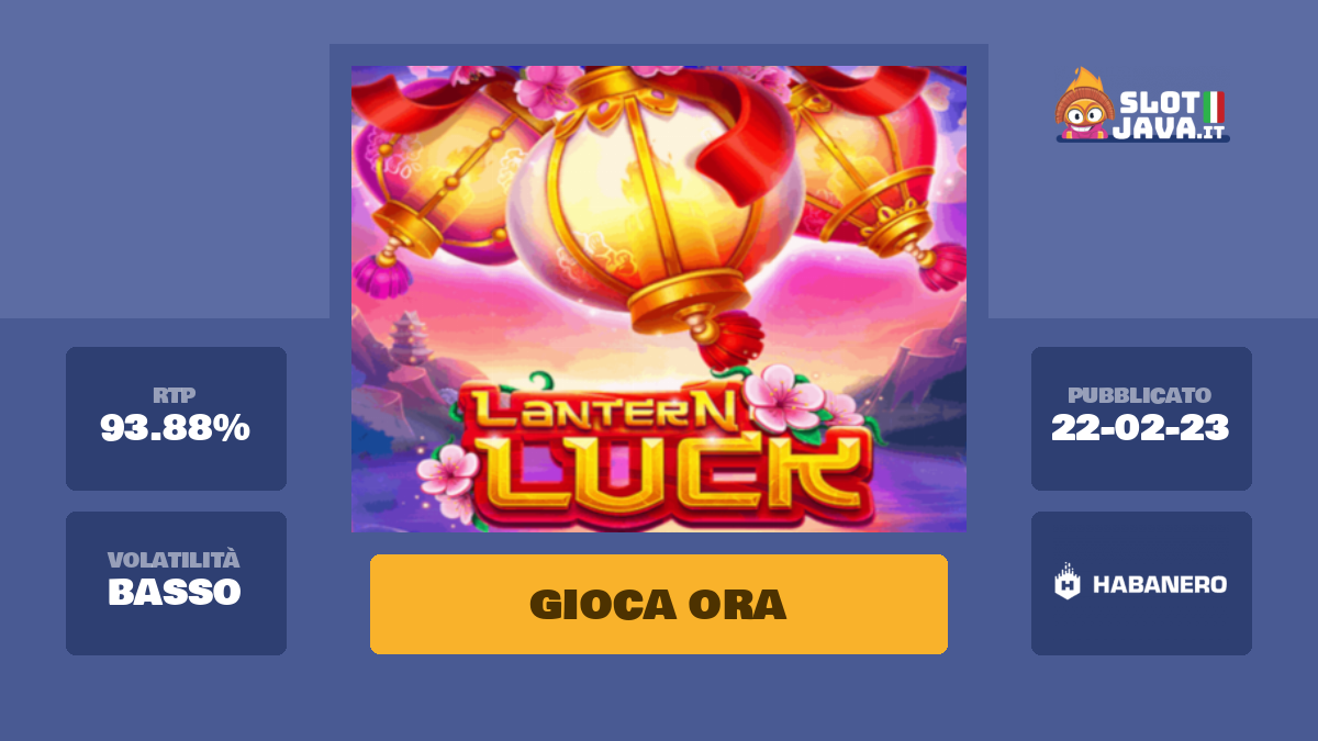 Lantern Luck Slot Machine Online – Gioca Gratis