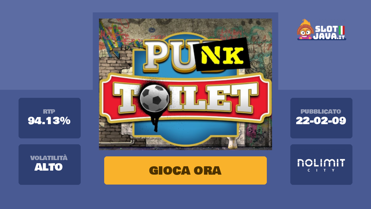 Punk Toilet Slot Machine Online – Gioca Gratis