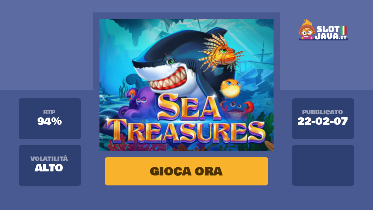 Sea Treasures Slot Machine Online – Gioca Gratis