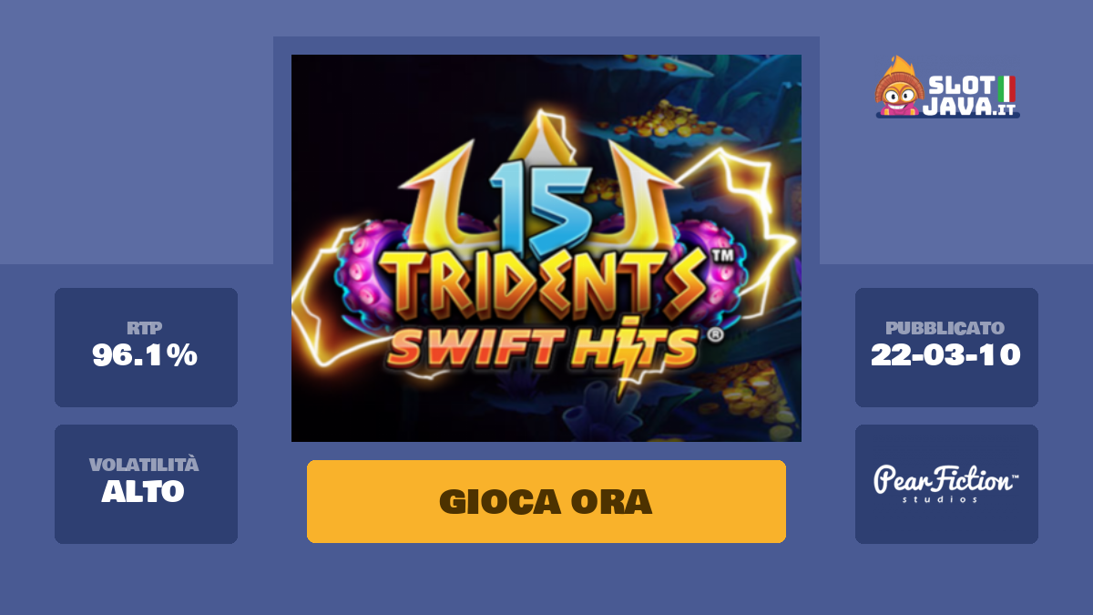 15 Tridents Slot Machine Online – Gioca Gratis