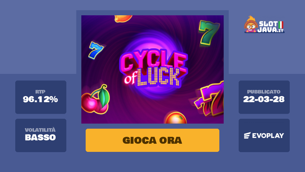 Cycle of Luck Slot Machine Online – Gioca Gratis