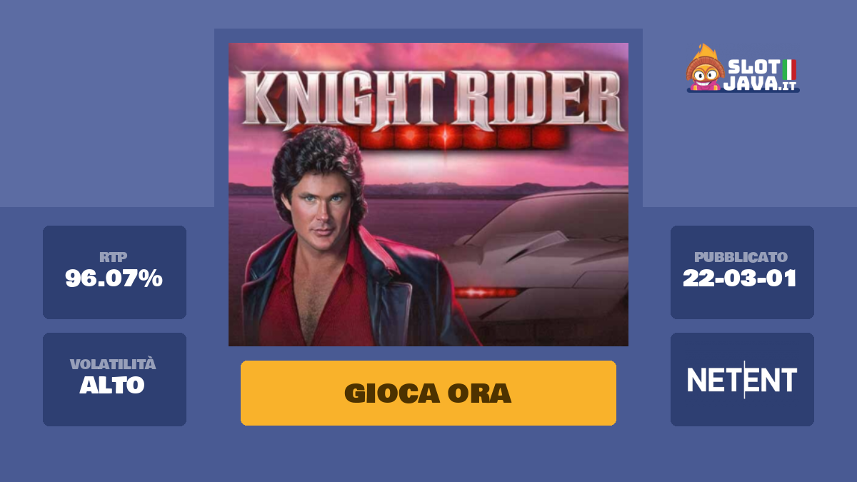 Knight Rider Slot Machine Online – Gioca Gratis